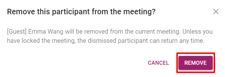 Remove Participants From Your Meetings